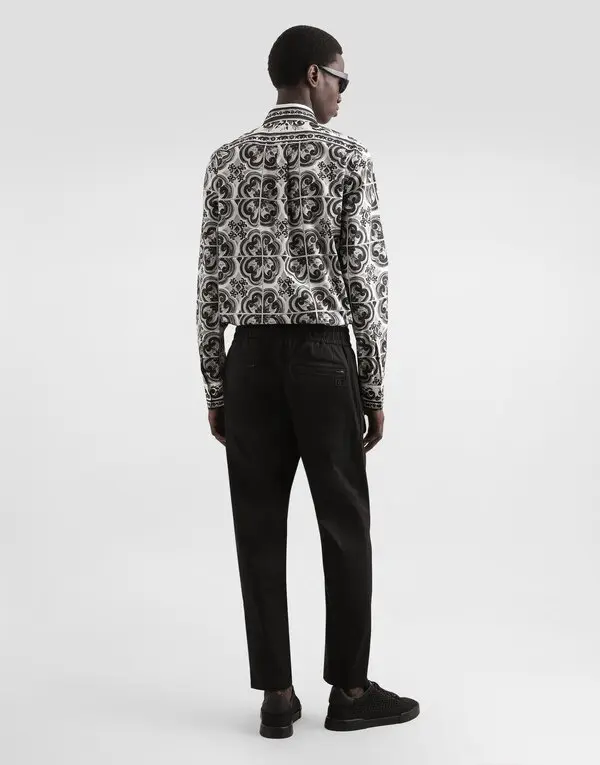 Dolce & Gabbana Cotton Gabardine Jogging Trousers