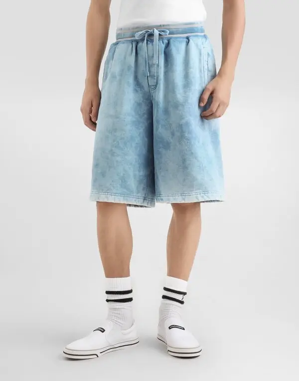 Dolce & Gabbana Treated Jersey Bermuda Shorts