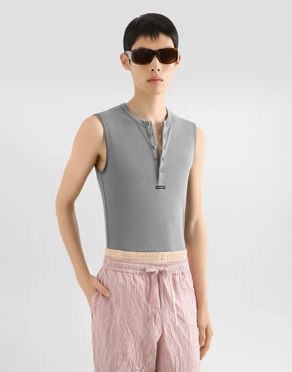 Dolce & Gabbana Cotton Serafino T-shirt