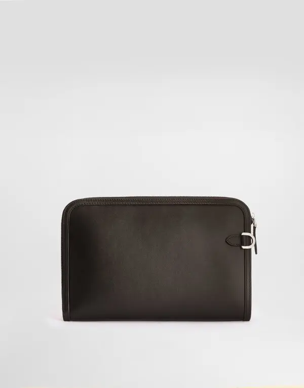 Dolce & Gabbana Atene Plongé Calfskin Clutch Bag