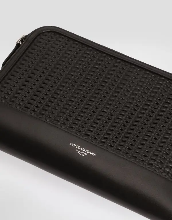 Dolce & Gabbana Atene Plongé Calfskin Clutch Bag