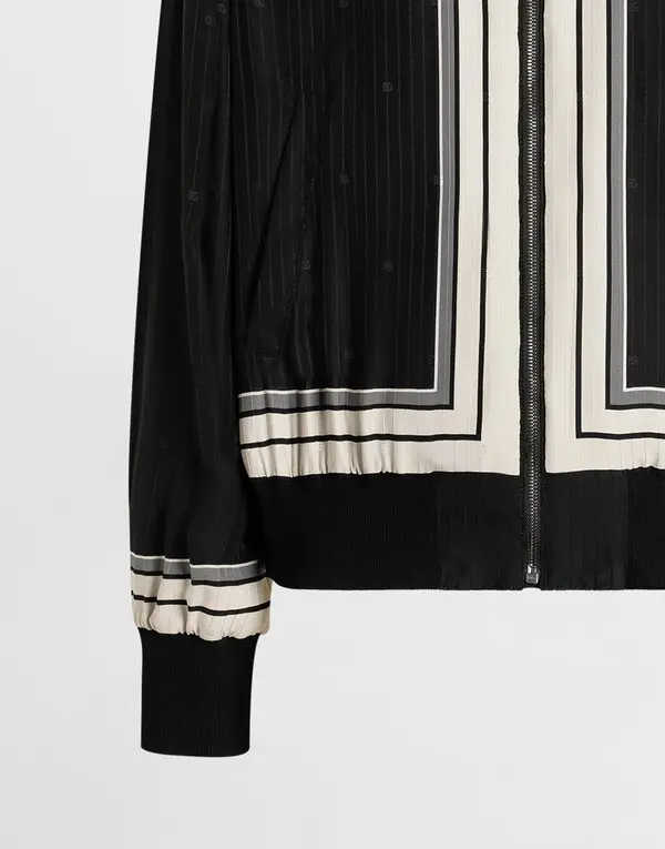 Dolce & Gabbana Printed Zip-up Bomber Jacket