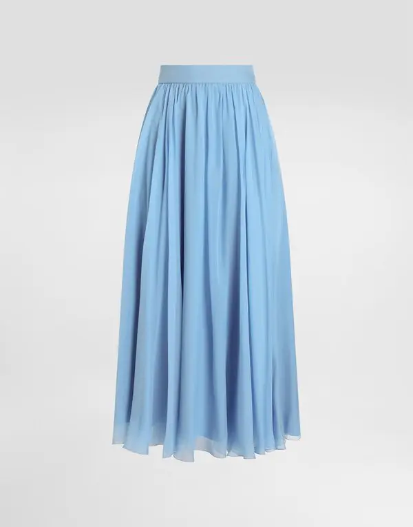 Dolce & Gabbana Chiffon Circle Skirt - Azure