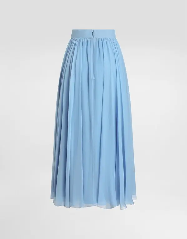 Dolce & Gabbana Chiffon Circle Skirt - Azure
