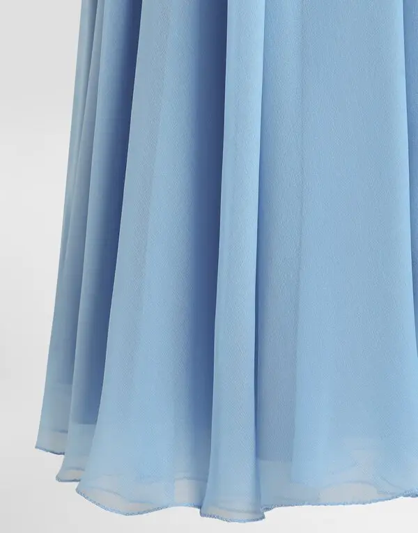 Dolce & Gabbana Chiffon Circle Skirt - Azure