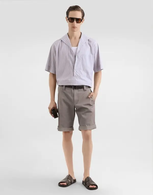 Dolce & Gabbana Striped Cotton Poplin Shirt
