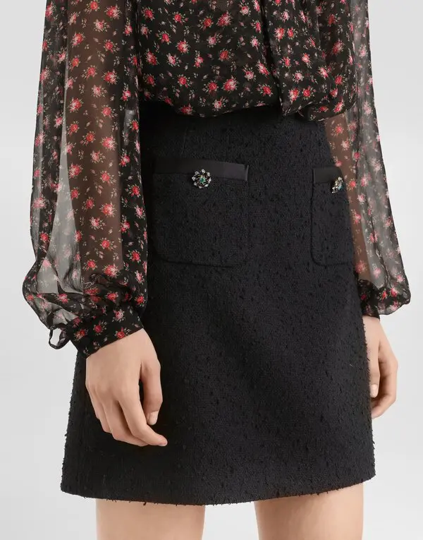 Dolce & Gabbana Basketweave A-line Skirt