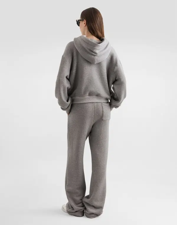 Dolce & Gabbana Fleece Trousers With Patch Embroidery