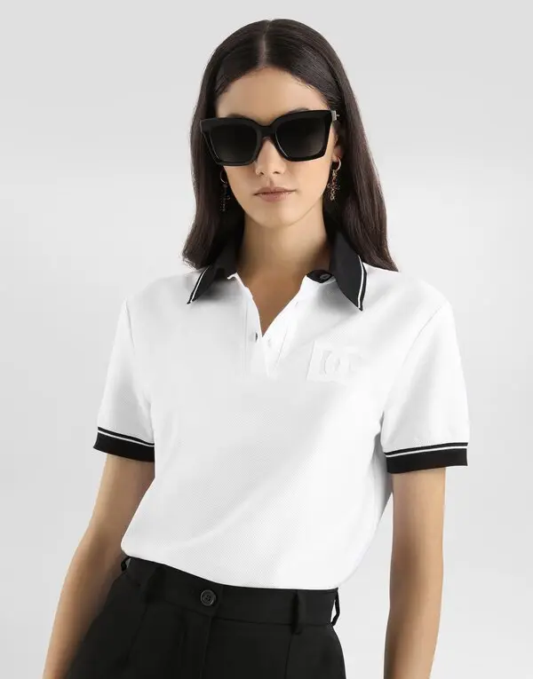Dolce & Gabbana Piqué Polo Shirt With Embroidery
