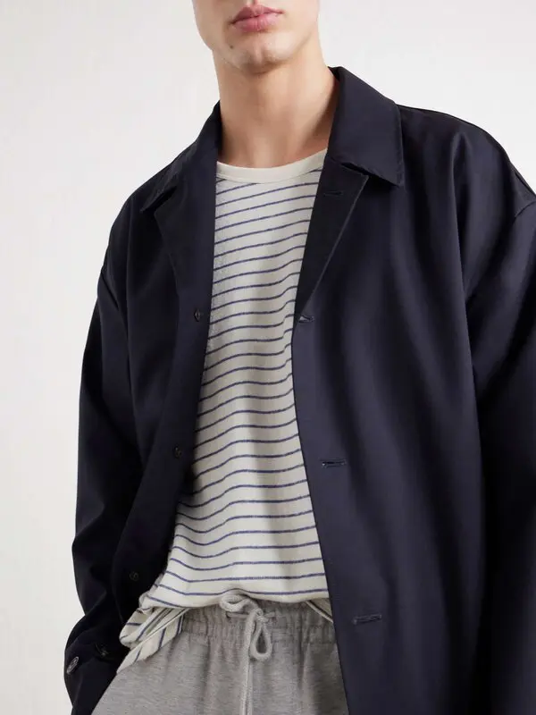 Folk Striped Cotton T-shirt - Ecru