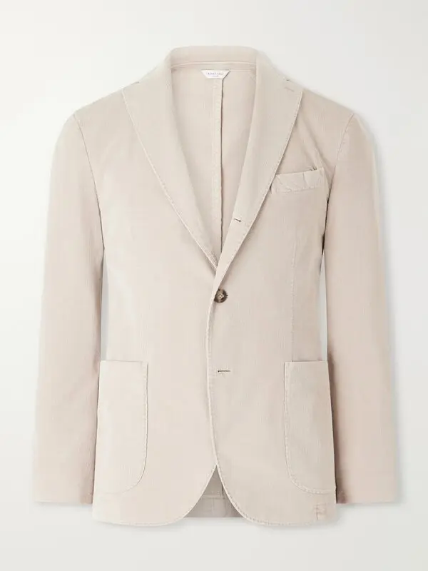 Boglioli Cotton-blend Corduroy Suit Jacket - Neutrals
