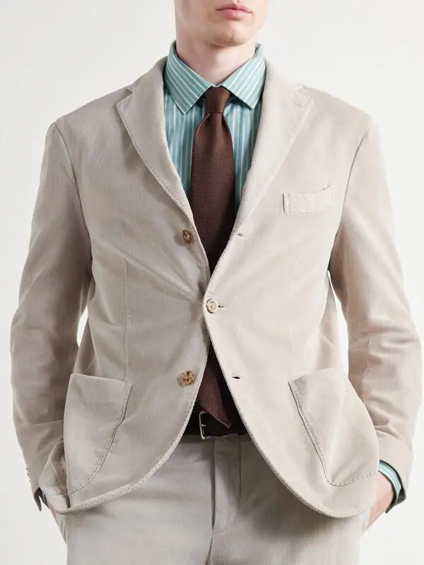 Boglioli Cotton-blend Corduroy Suit Jacket