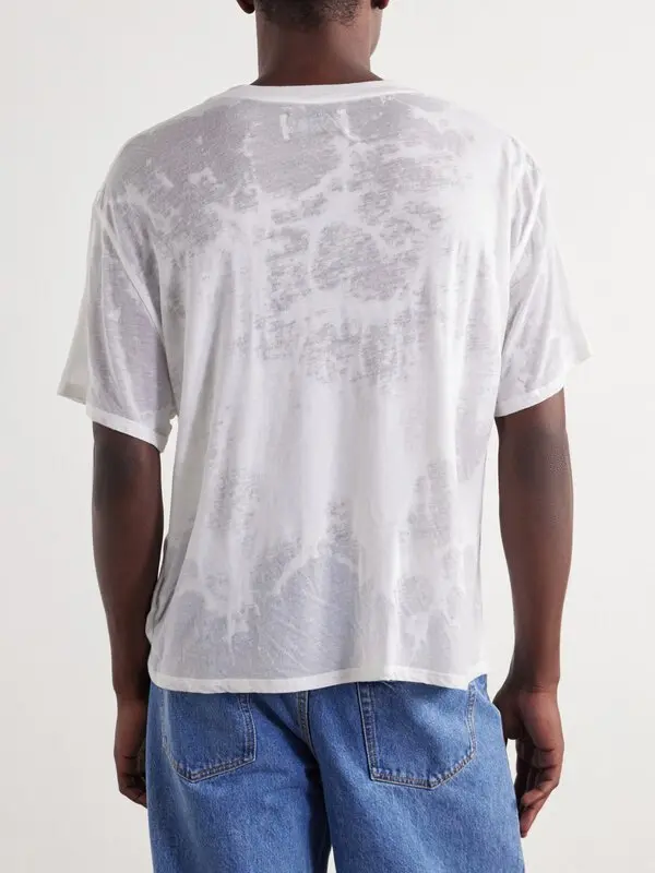 SATOSHI NAKAMOTO I Love Satoshi Printed Distressed T-shirt