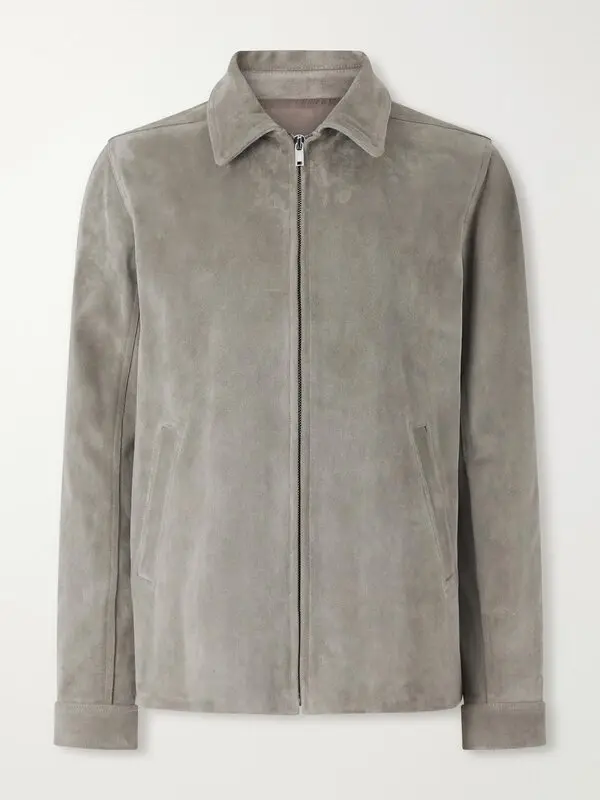 Rick Owens Suede Zip-up Jacket