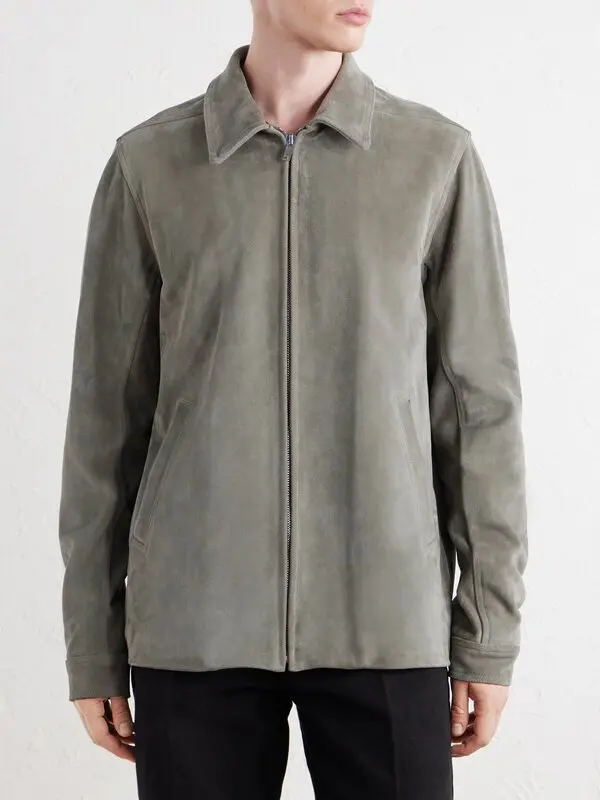 Rick Owens Suede Zip-up Jacket