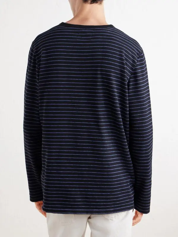 Folk Striped Cotton T-shirt