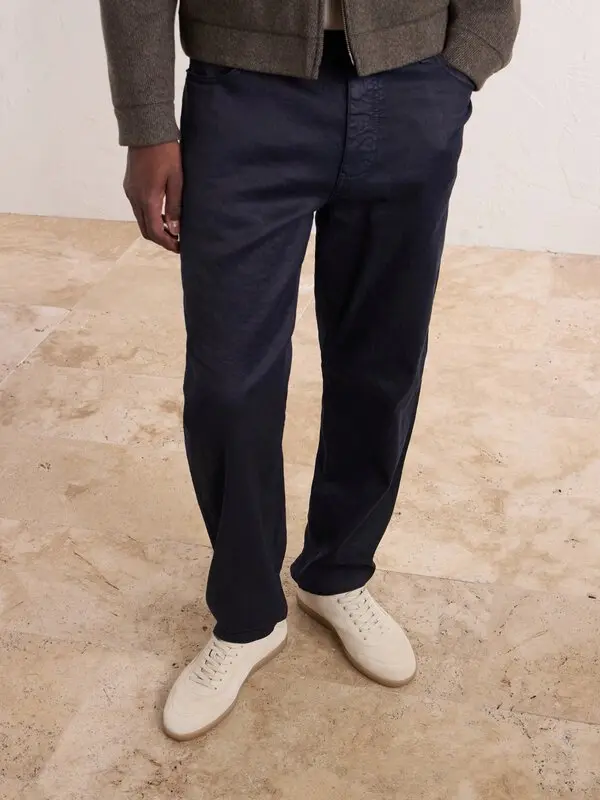 Zegna 232 Leather-trimmed Suede Sneakers