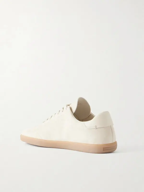 Zegna 232 Leather-trimmed Suede Sneakers