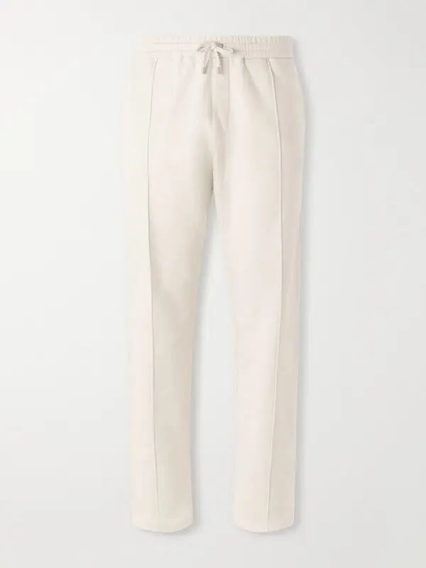 Ralph Lauren Purple Label Cotton And Cashmere-blend Drawstring Sweatpants
