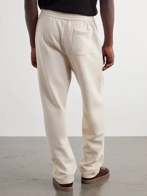 Ralph Lauren Purple Label Cotton And Cashmere-blend Drawstring Sweatpants