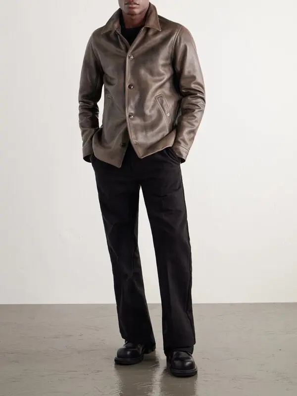 Rick Owens Brad Leather Jacket