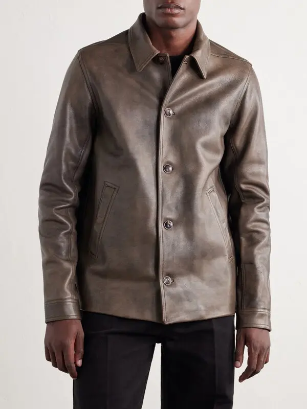 Rick Owens Brad Leather Jacket