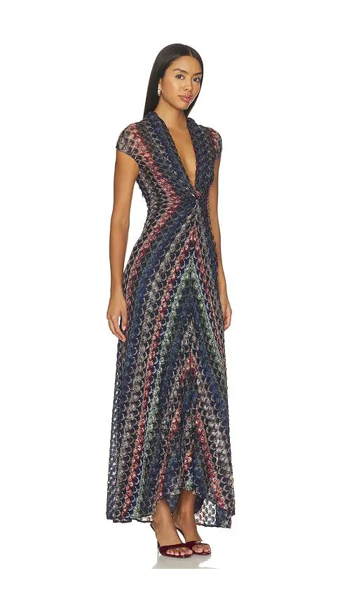 Missoni Long Dress In Navy