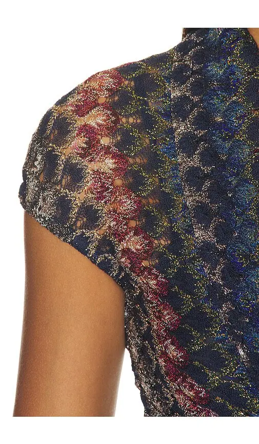 Missoni Long Dress In Navy