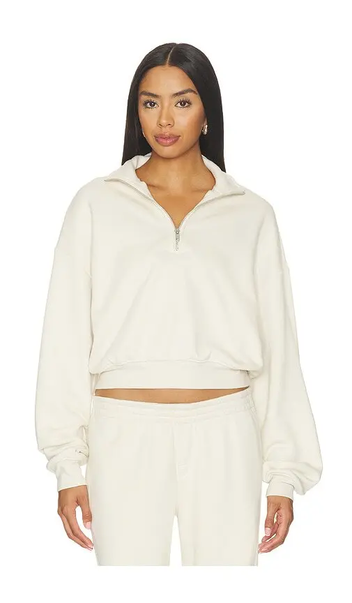 SKIMS Drapey French Terry Half Zip Pullover
