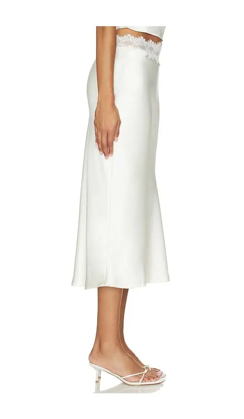MORE TO COME Rowan Lace Midi Skirt