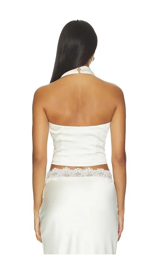 MORE TO COME Rowan Drape Halter Neck Top