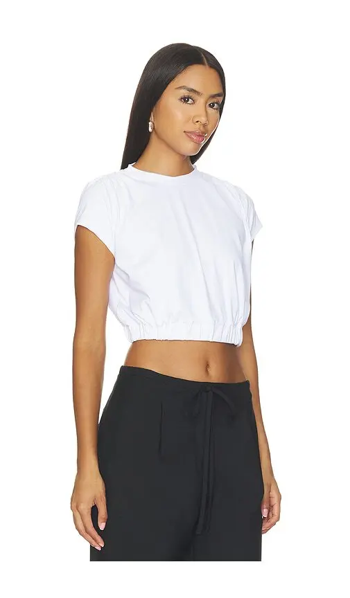 Susana Monaco Short Sleeve Gathered Top