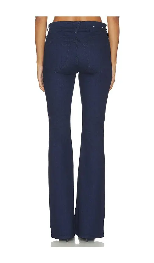 Veronica Beard Mid Rise Skinny Flare Jeans In Blue