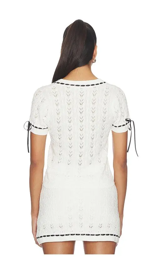 Show Me Your Mumu Simone Top In Ivory