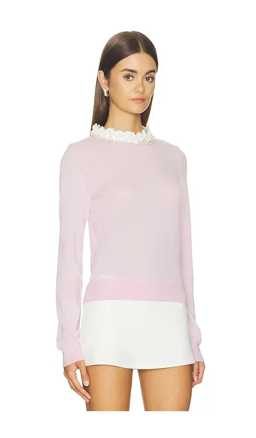 SELF-PORTRAIT Floral Embellished Knit Jumper
