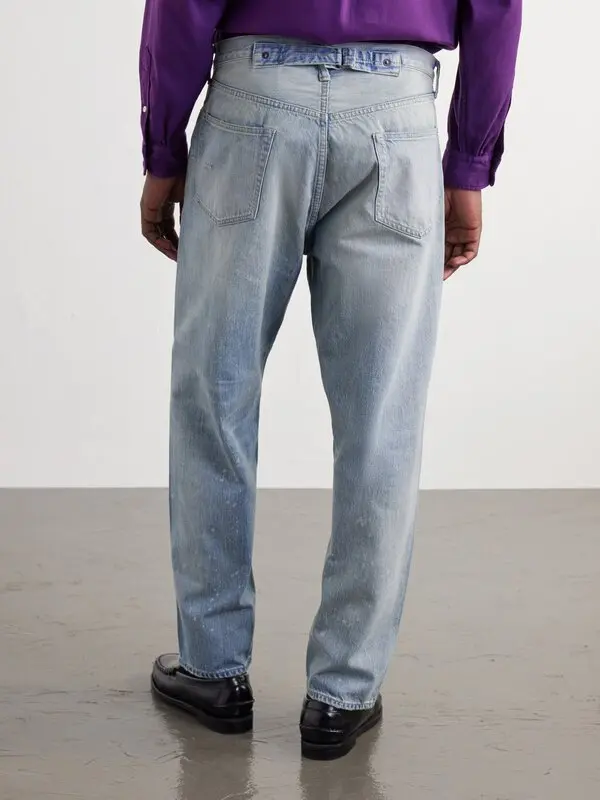 A.PRESSE No. 37 Wide-leg Distressed Jeans