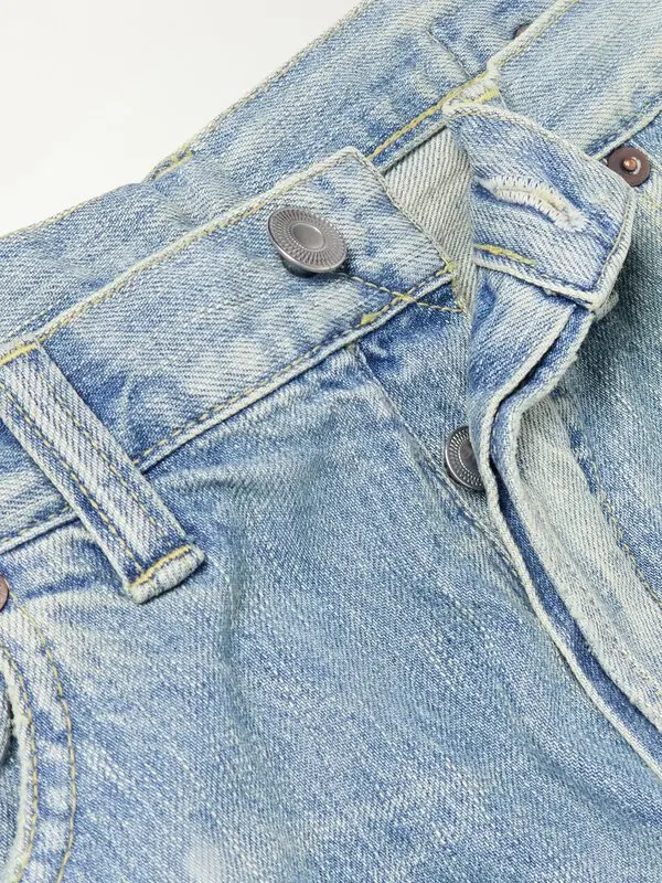 A.PRESSE No. 37 Wide-leg Distressed Jeans