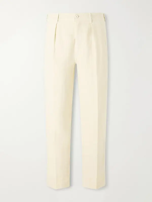 DRAKE'S Games Linen Trousers