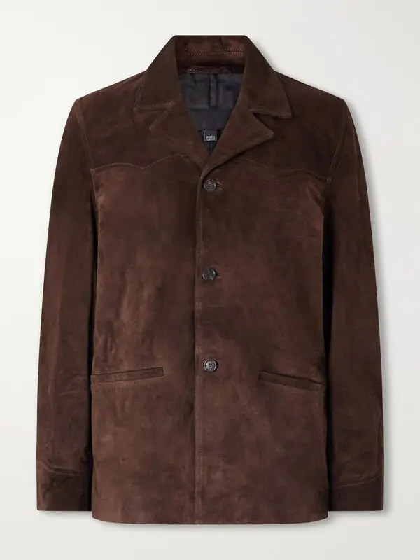 NILI LOTAN Ridgway Suede Blazer