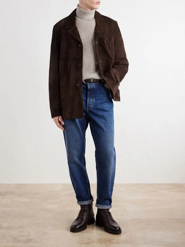 NILI LOTAN Ridgway Suede Blazer