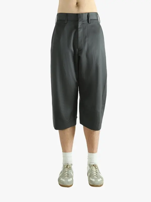 OMAR AFRIDI Panelled Wool Shorts