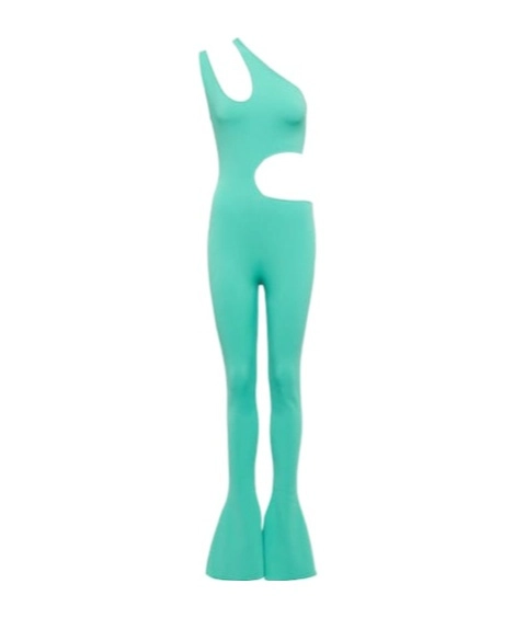Stella McCartney Cutout Flared Jumpsuit - Green
