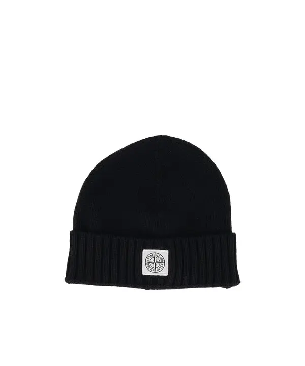 Stone Island Ribbed Turn-up Beanie