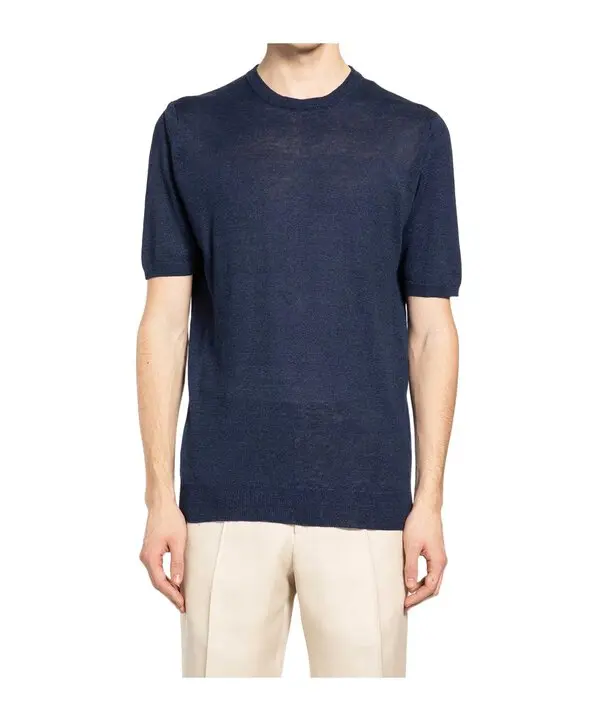 LARDINI Short-sleeved T-shirt - Blue