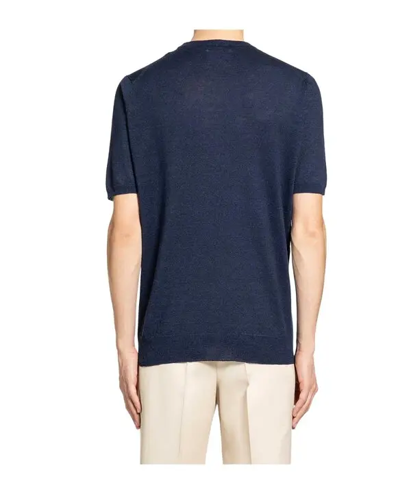 LARDINI Short-sleeved T-shirt - Blue