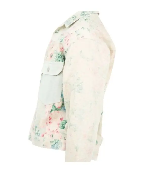 Junya Watanabe Floral Print Boxy Fit Jacket - Multi-color