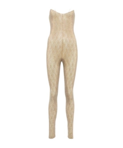 Stella McCartney Embellished Lace Jumpsuit - Nude