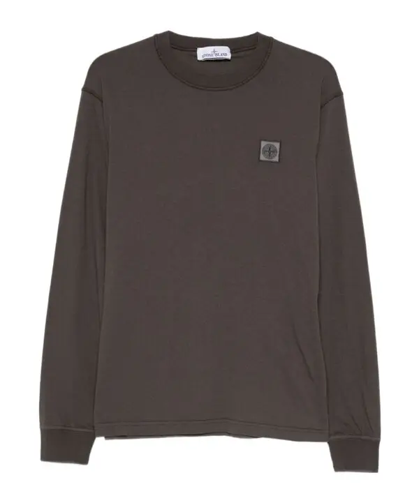 Stone Island Label-detail T-shirt - Grey