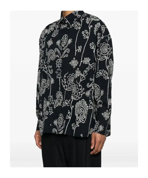 Giorgio Armani All-over Printed Long-sleeved Shirt