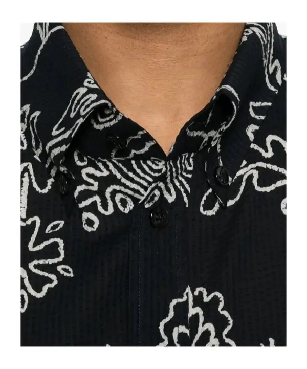 Giorgio Armani All-over Printed Long-sleeved Shirt